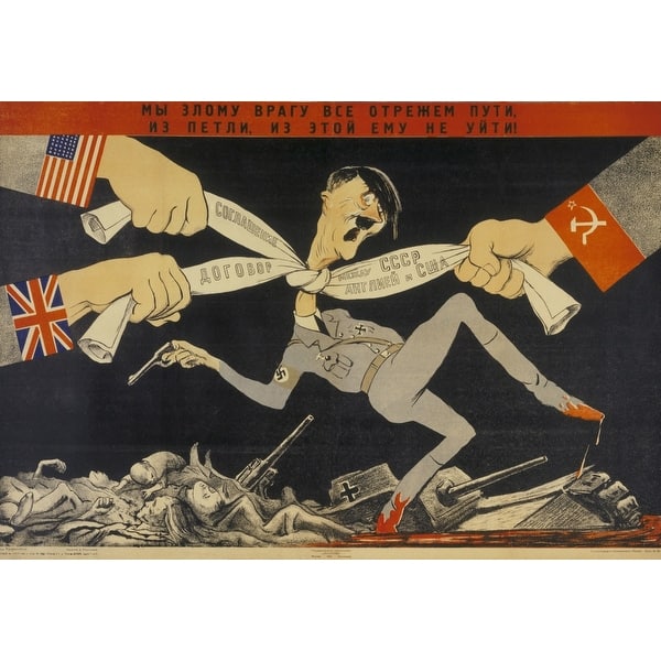 Soviet World War 2 Poster By Kukryniksy History - Bed Bath & Beyond ...