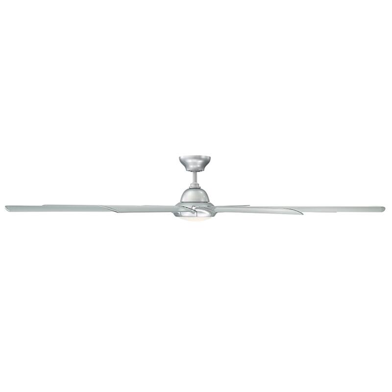 Hydra 80 Inch Eight Blade Indoor / Outdoor Smart Ceiling Fan with Six ...