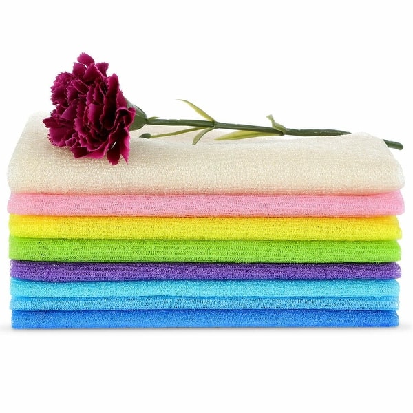 Set of 6 Exfoliating Nylon Bath Towels - Bed Bath & Beyond - 39873928