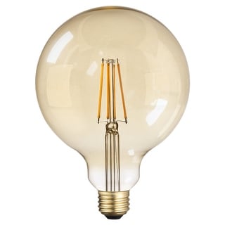 G125 LED Decorative Edison Bulb Dimmable, E26 Base, 2500K Soft White ...