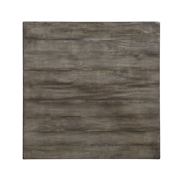 Neking Rustic White 24-inch Solid Wood 1-Shelf Side Table by Furniture ...