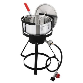 10 Qt Fish Fryer Kit with Aluminum Pots & Basket - Bed Bath & Beyond ...