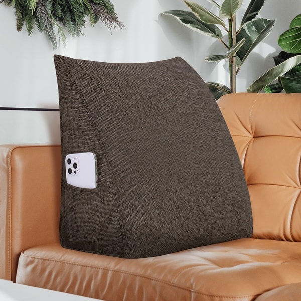 WOWMAX Sofa Wedge Reading Pillow Day Bed Back Rest Triangle Cushion ...