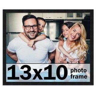 13x10 Frame Black Picture Frame - Complete Modern Photo Frame Includes ...
