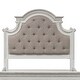 Magnolia Manor Antique White Weathered Bark Full Uph Panel Headboard ...