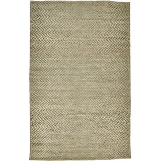 HomeRoots 4' X 6' Tan And Gray Hand Woven Area Rug - 4' x 6' - Bed Bath ...