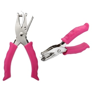 Single Hole Punch Handheld Hole Puncher with Grip Paper Puncher, 2pcs ...