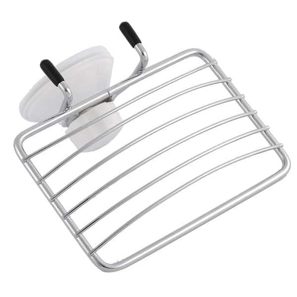 Bathroom Metal Wall Mounted Suction Cup Soap Rack Holder Dispenser ...