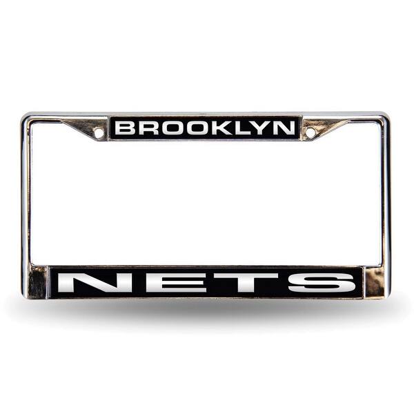 NBA Brooklyn Nets Laser Chrome Acrylic License Plate Wall Frame - Bed ...