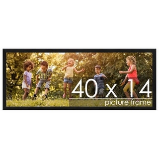 40x14 Traditional Black Wood Picture Panoramic Frame - Panoramic Poster ...