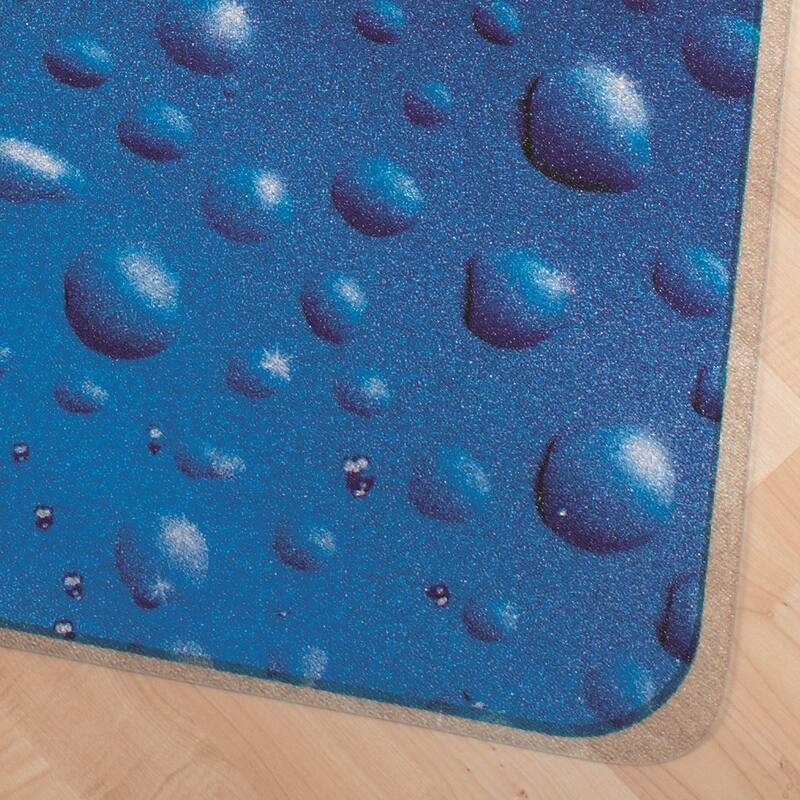 Colortex® Floor Mat in "Drops" Design - 36" x 48" - Drops - Overstock ...