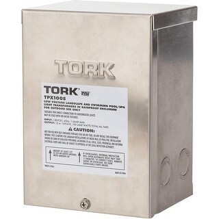 Tork TPX100S Low Voltage 100 Watt Safety Transformer for Indoor Outdoor ...