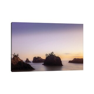 iCanvas "Sea Stacks On An Early Autumn Evening" by Don Schwartz Canvas ...