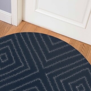 PRICKLY DIAMOND NAVY Doormat By Kavka Designs - Bed Bath & Beyond ...
