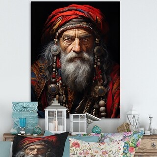 Designart "Hebrew Spiritual Portrait II" Judaism Wall Decor - Bed Bath ...