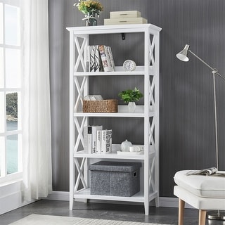 Bookcases,Bookshelf,Side with X-shaped - Bed Bath & Beyond - 40610270