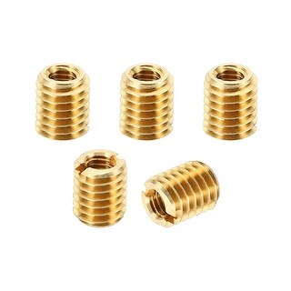Brass Threaded Repair Insert Nut, 5Pcs Reducing Nut Reducer Screw 6mm ...