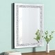 KOHROS Diamond Silver Glass Wall Mirror Square - Bed Bath & Beyond ...