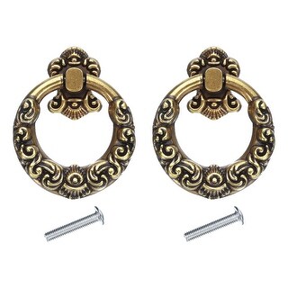 Vintage Ring Drawer Pulls for Dresser Drawer 2.1" Long - Bronze - Bed ...