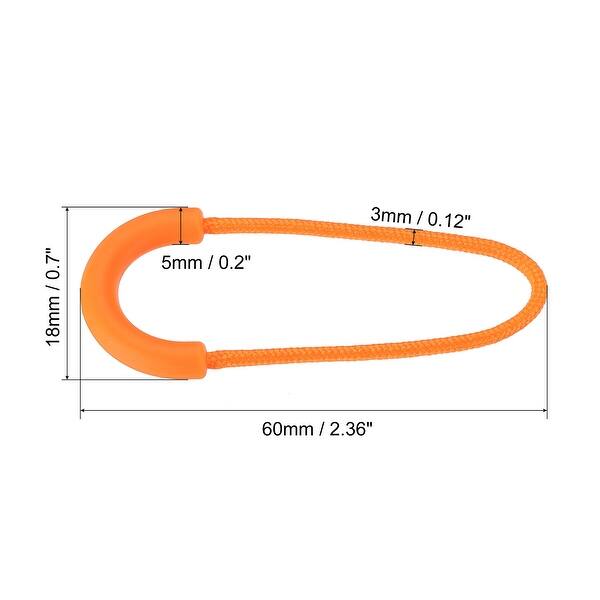 Zipper Pulls Extension Handle Cord Finger Use U-Shape Tab Tag Extender ...