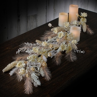 Bleached Wildflower Garland 48" - Bed Bath & Beyond - 37212232
