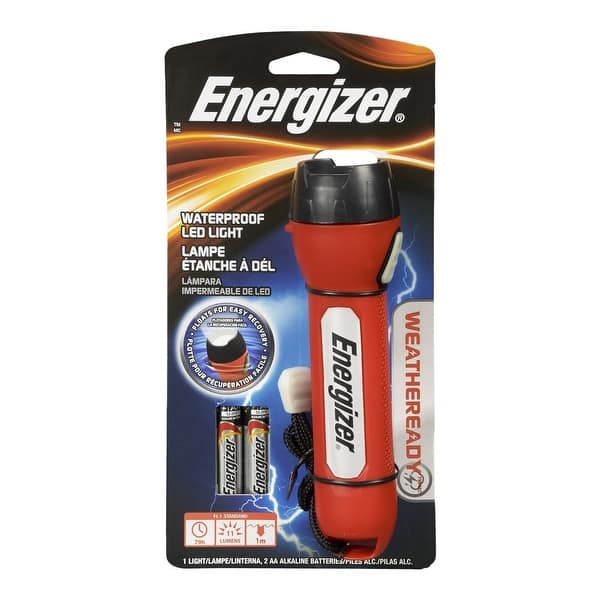 Energizer WRWP21E Weatheready Waterproof Floating LED Flashlight, 2AA ...