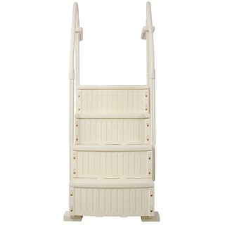 Modern Heavy-Duty 4-Level Safety Step Pool Ladder with Handrails for ...