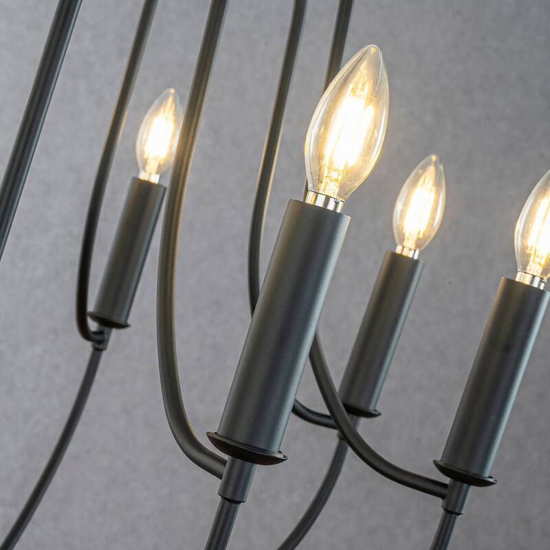 CraftHome 26'' 8-Light Modern Candelabra Chandelier For Living Room ...