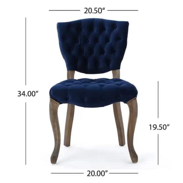 Bates Tufted Fabric Dining Chairs (Set of 6) - Bed Bath & Beyond - 36916245