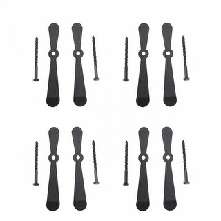 4 Shutter Dogs Black Steel Pair Propeller 7 1/2H | Renovator's Supply ...