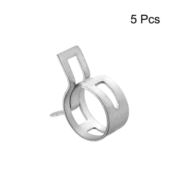 Steel Band Clamp 21mm Hose Tube Spring Clips Clamp Silver Manganese ...