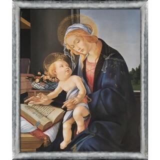 La Pastiche Madonna of the Book with Piccino Luminoso Silver Frame, 22. ...