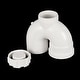 2Pcs PVC Water Pipe U-Shaped Fitting 50mm ID Single Plug Adapter w ...