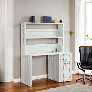 Roomfitters Cargo Writing Desk with Hutch, Industrial Shipping ...