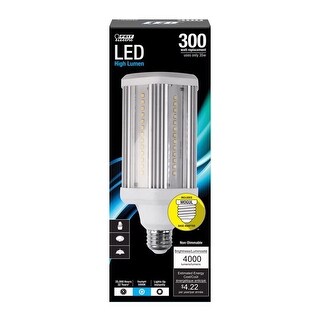 Feit Corn Cob E26 (Medium) LED Bulb Daylight 300 Watt Equivalence 1 pk ...