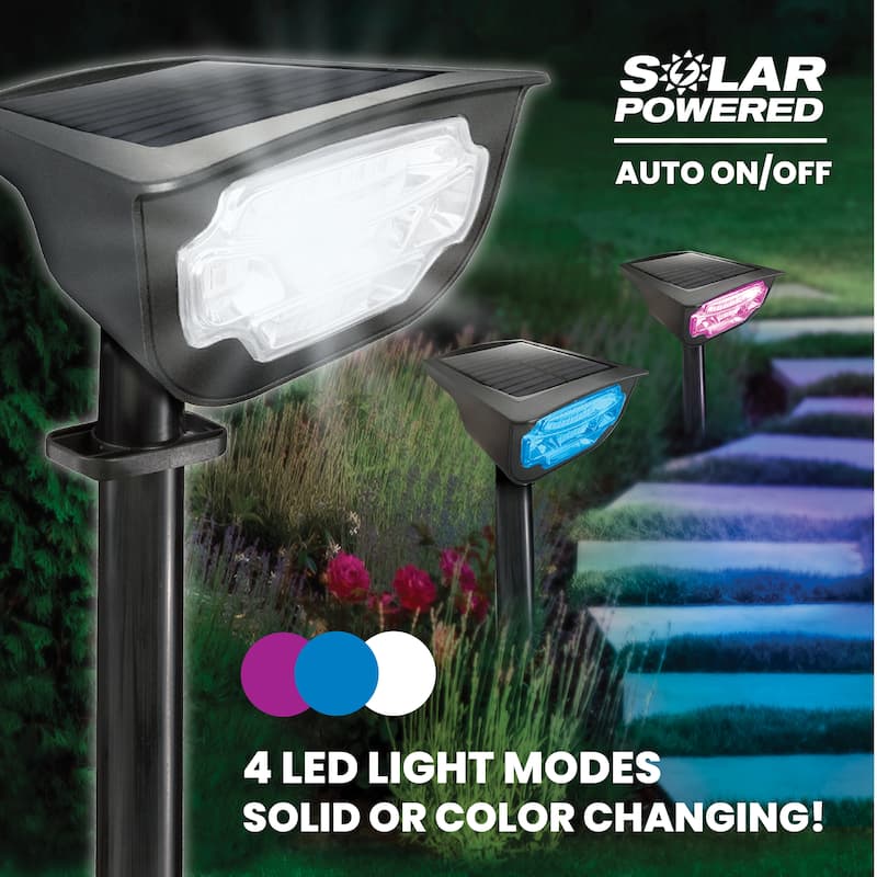 Bell + Howell Bionic Color Burst Solar Powered Waterproof Pathway ...