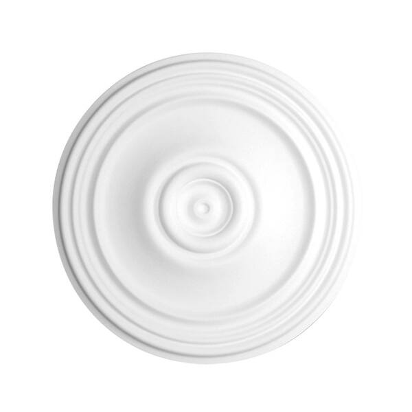21 inch x 1-3/8 inch Plain Polyurethane Ceiling Medallion Single Pack ...