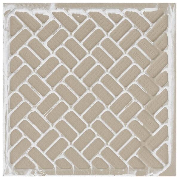 Merola Tile 9.75x9.75-inch Mali Basic White Porcelain Floor and Wall ...