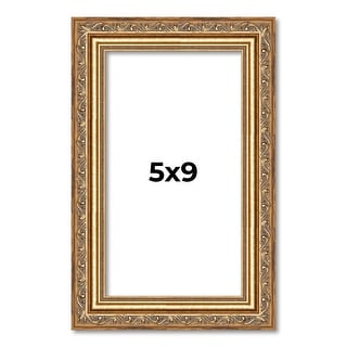 5x9 Frame Red Solid Wood Picture Frame Width 1.75 Inches | Interior ...