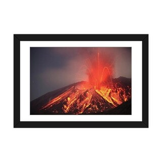 iCanvas "Explosive Vulcanian Eruption Of Lava On Sakurajima Volcano ...