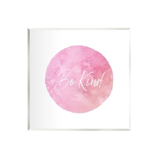 Stupell Be Kind Pink Circle Wall Plaque Art Christine Zalewski - Bed ...