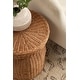 Kate and Laurel Thatch Rattan Side Table - 17x17x21 - Bed Bath & Beyond ...
