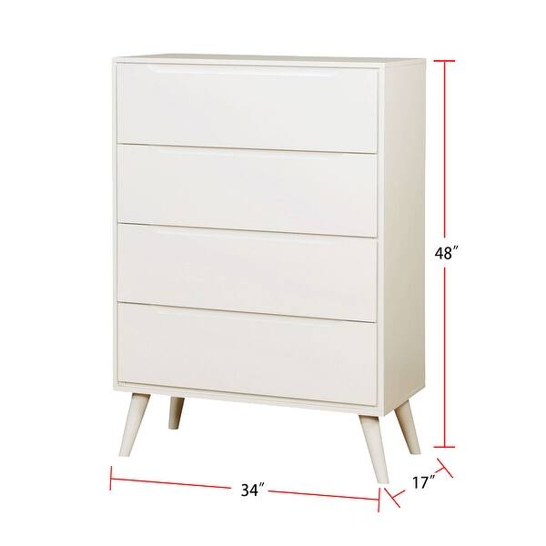 4 Drawers Chest with Tapered Legs - Bed Bath & Beyond - 34615516