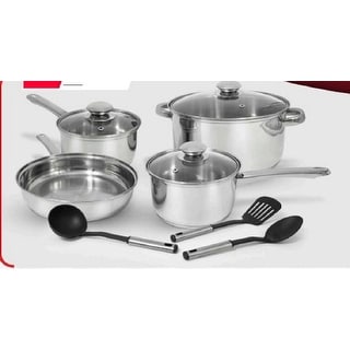 10 Pc Stainless Steel Cookware Set W/ Encapsulated Base, including ...