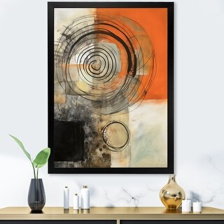 Designart "Mid Century Chromatics Iv" Modern Midcentury Framed Wall Art ...