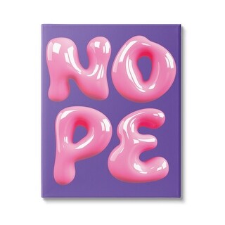 Stupell Abstract Nope Bold Text Canvas Wall Art design by House of Lulu ...