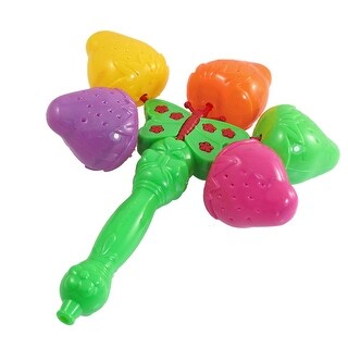 Baby Colorful Plastic Strawberry Green Bar Stick Jingle Shakers Rattle ...