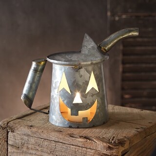 Mini Oil Can Jack-O-Lantern - 10''W x 5''D x 7undefined''H - Bed Bath ...