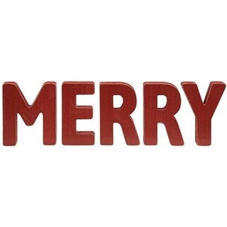 5/Set MERRY Wooden Letters - 5undefined high by appro 3-4" wide by ...
