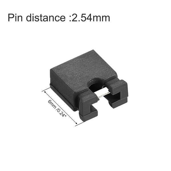 50pcs 2.54mm Pin Header Jumper Cap Short Circuit Connection Cap Black ...